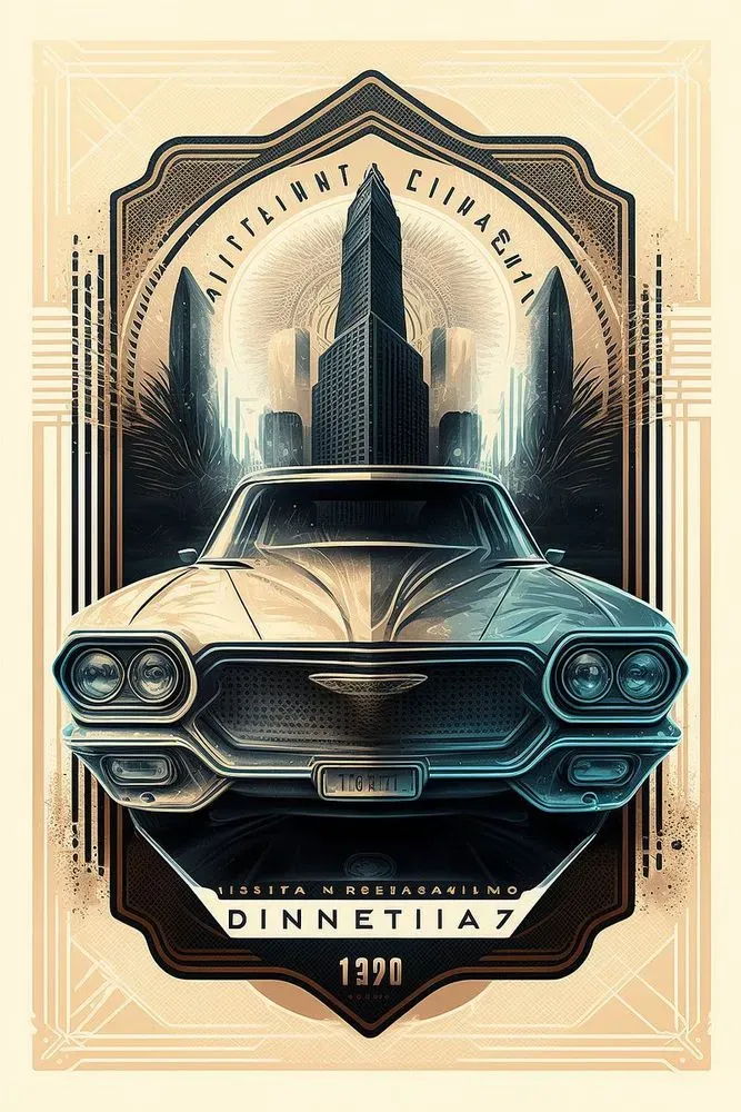 Retro Car Poster Designs Midjourney Prompt | PromptBase