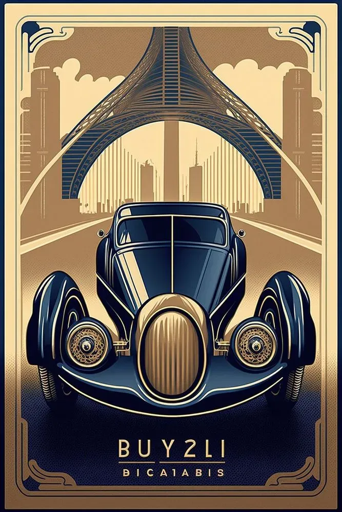 Retro Car Poster Designs Midjourney Prompt | PromptBase