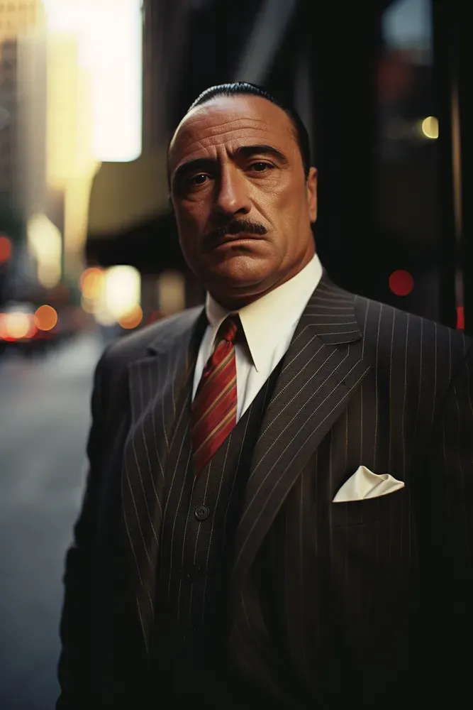 Retro Photos Of Mafia Bosses Midjourney Prompt | PromptBase