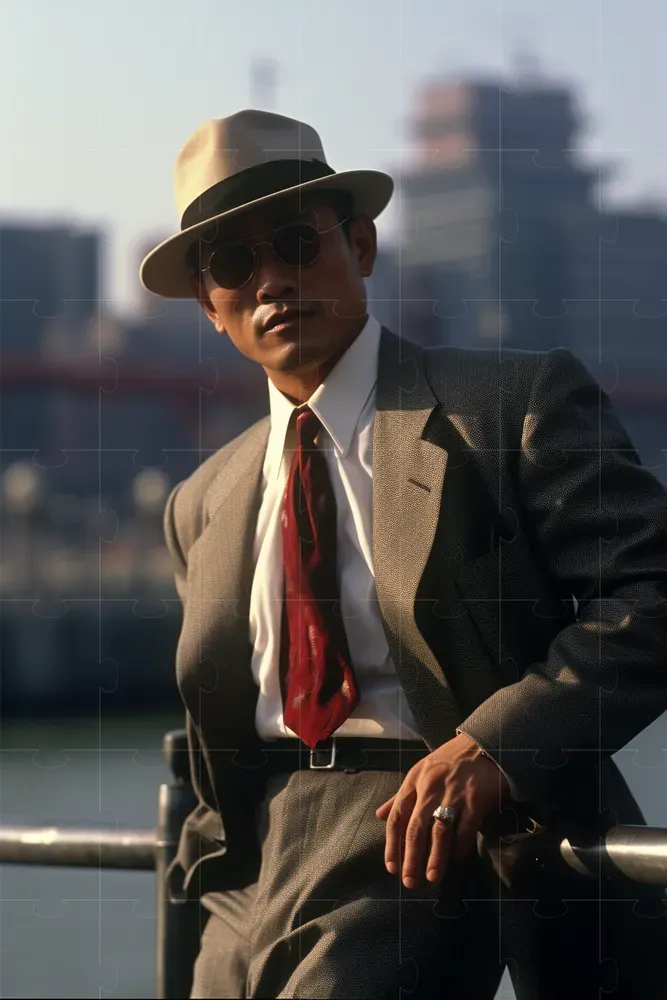 Retro Photos Of Mafia Bosses Midjourney Prompt | PromptBase