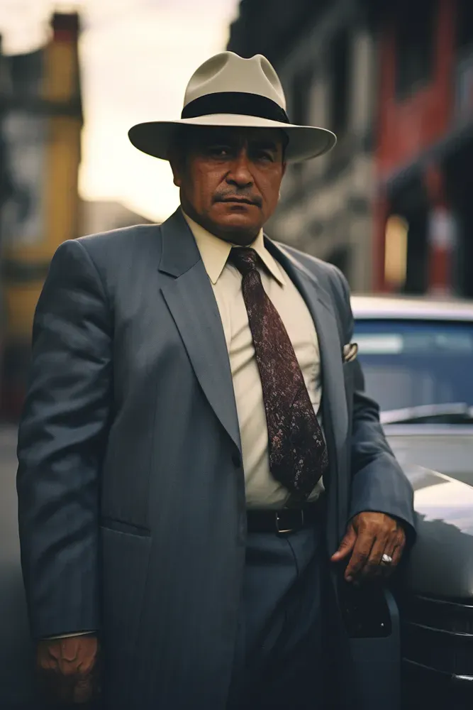 Retro Photos Of Mafia Bosses Midjourney Prompt | PromptBase