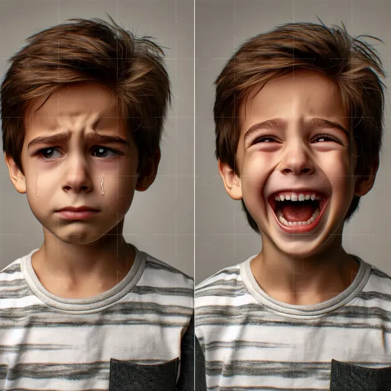 Dual Emotions DALL·E Prompt | PromptBase