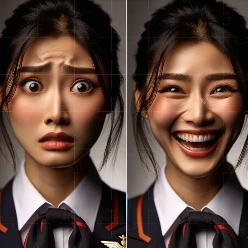 Dual Emotions DALL·E Prompt | PromptBase