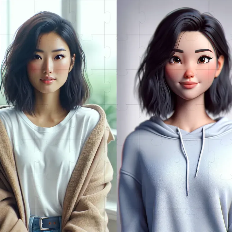 From Photography To Cartoon Portraits DALL·E Prompt | PromptBase
