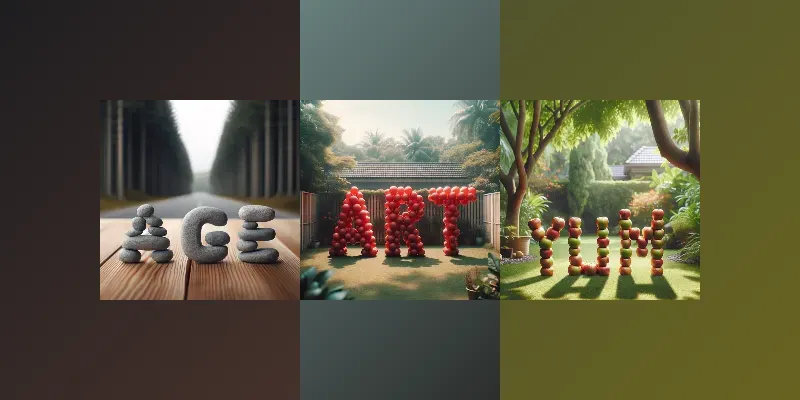 Object Typography DALL·E Prompt | PromptBase