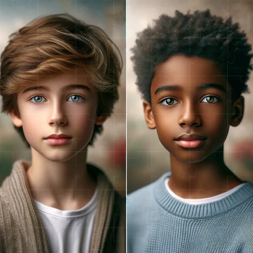 Same People Different Races DALL·E Prompt | PromptBase