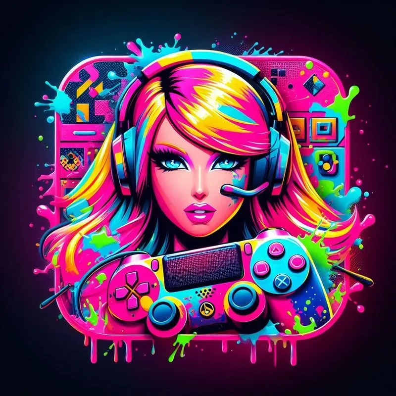 Vibrant Gaming Themed Icons DALL·E Prompt | PromptBase