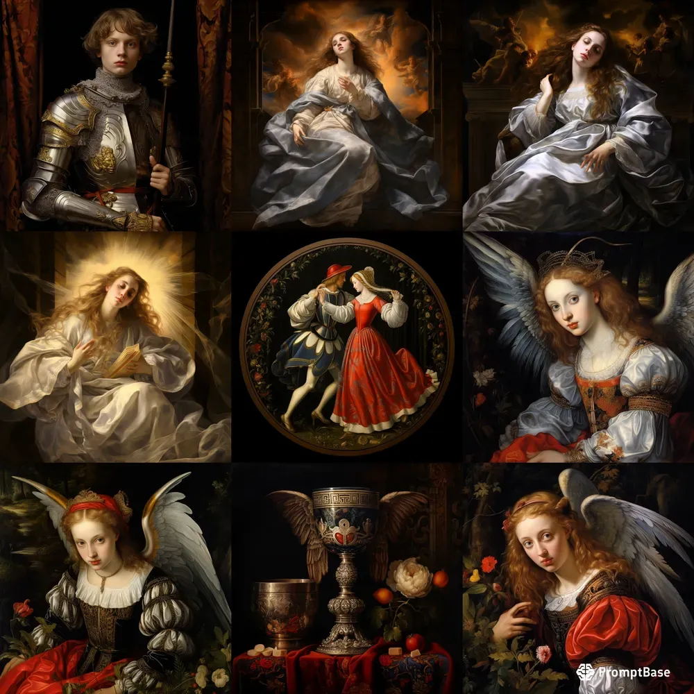 Flemish Renaissance Oil Paintings Midjourney Prompt | PromptBase