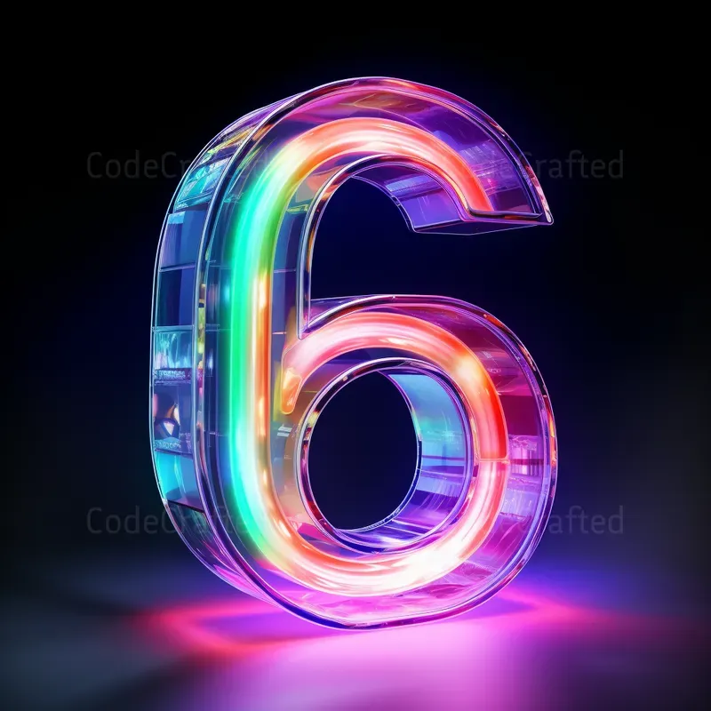 3D Numbers With Frosted Glass Effects Midjourney Prompt | PromptBase