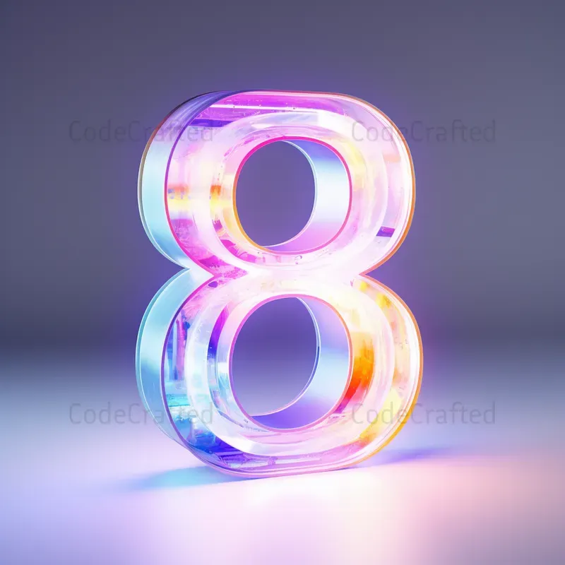 3D Numbers With Frosted Glass Effects Midjourney Prompt | PromptBase