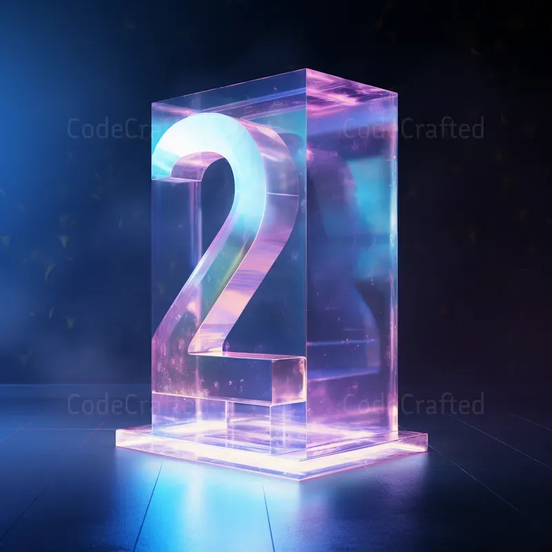 3D Numbers With Frosted Glass Effects Midjourney Prompt | PromptBase