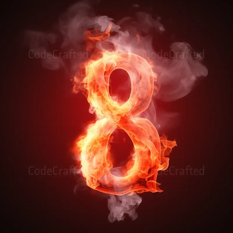 Glowing And Smoking Numbers Midjourney Prompt | PromptBase