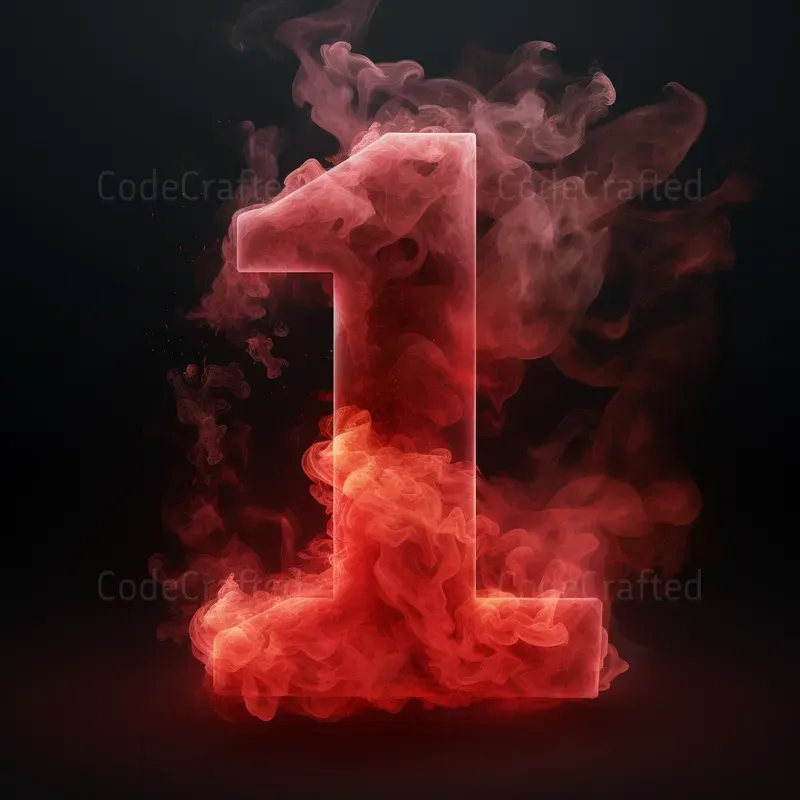 Glowing And Smoking Numbers Midjourney Prompt | PromptBase