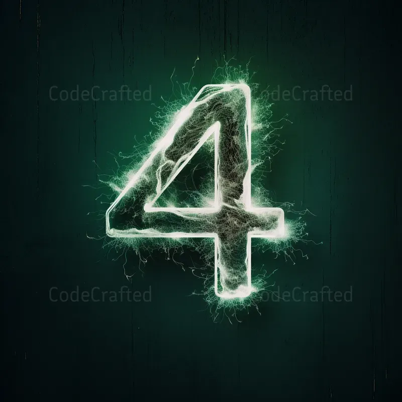 Numbers Made Of Electricity Or Lightning Midjourney Prompt | PromptBase