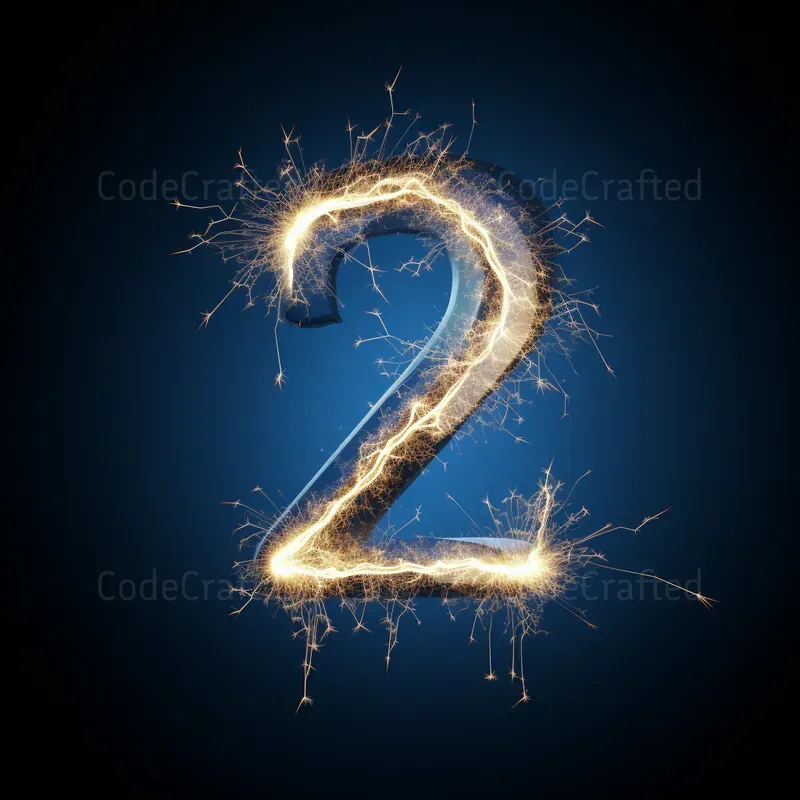 Numbers Made Of Electricity Or Lightning Midjourney Prompt | PromptBase