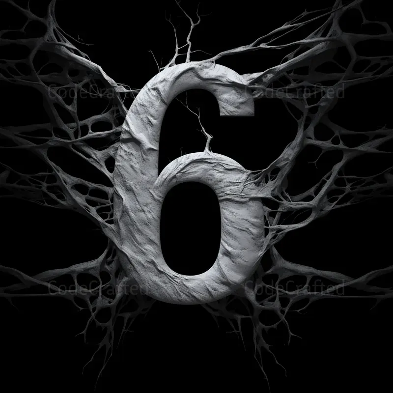 Veiny Numbers In Horror Style Midjourney Prompt | PromptBase