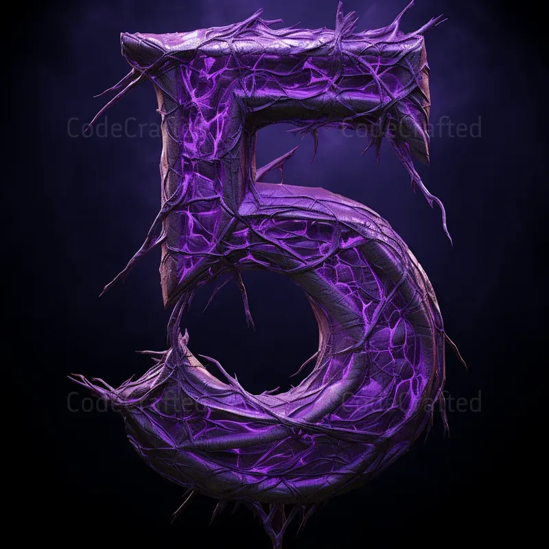 Veiny Numbers In Horror Style Midjourney Prompt | PromptBase