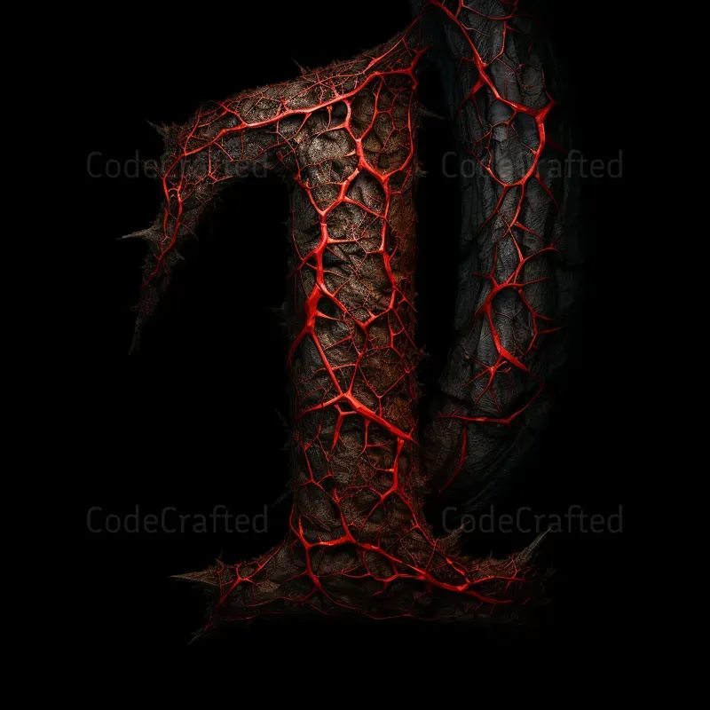 Veiny Numbers In Horror Style Midjourney Prompt | PromptBase