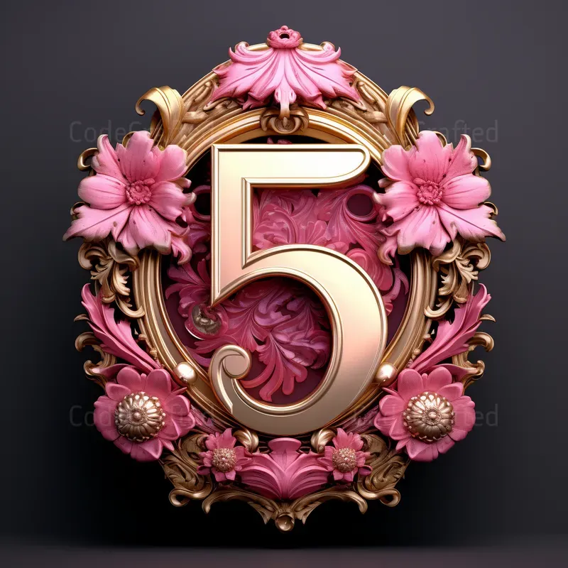 Numbers In Baroque Style Midjourney Prompt | PromptBase