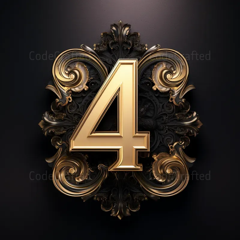 Numbers In Baroque Style Midjourney Prompt | PromptBase