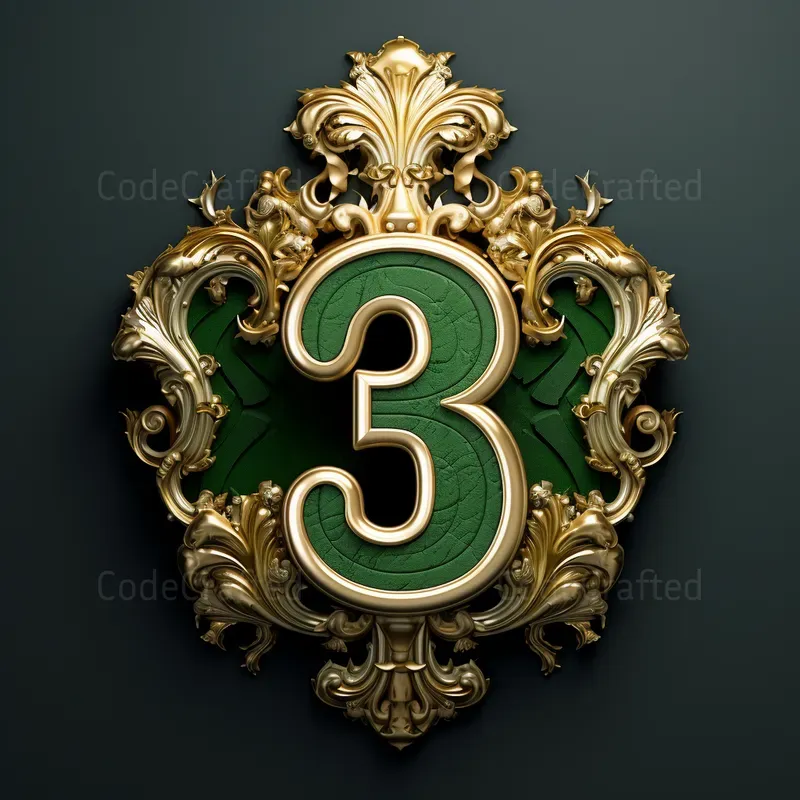 Numbers In Baroque Style Midjourney Prompt | PromptBase