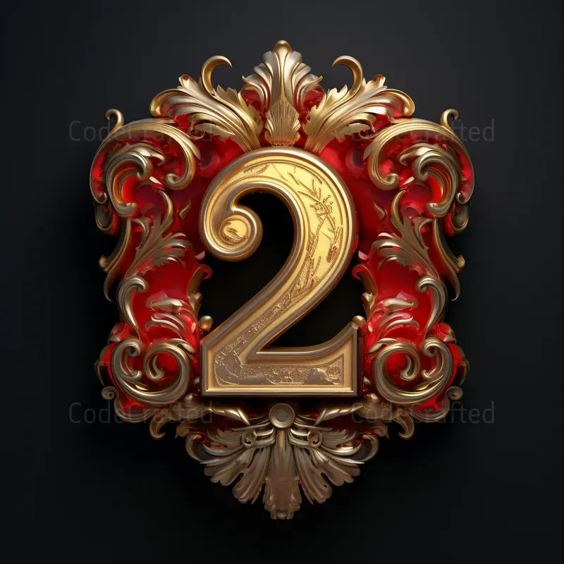 Numbers In Baroque Style Midjourney Prompt | PromptBase