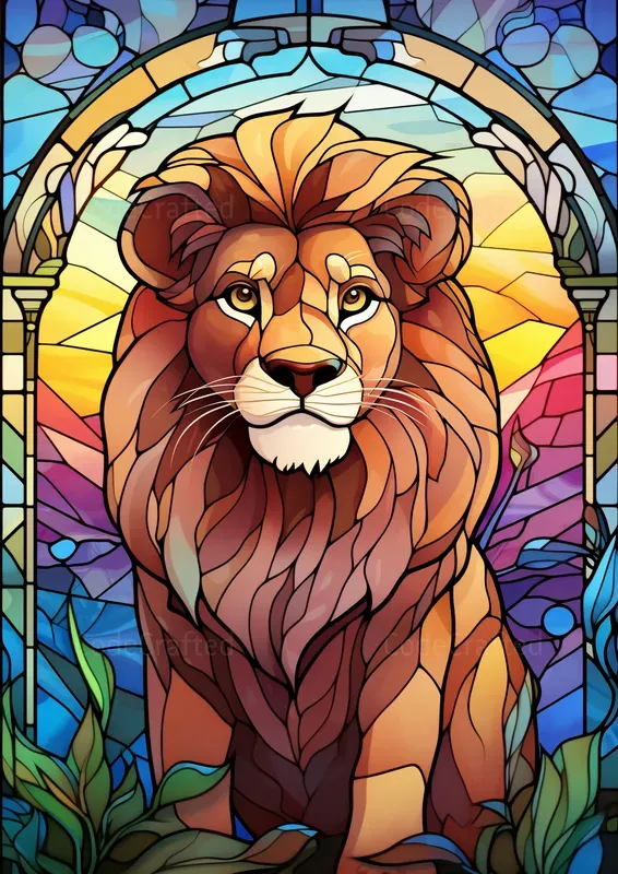 Disney Characters In Stained Glass Midjourney Prompt | PromptBase