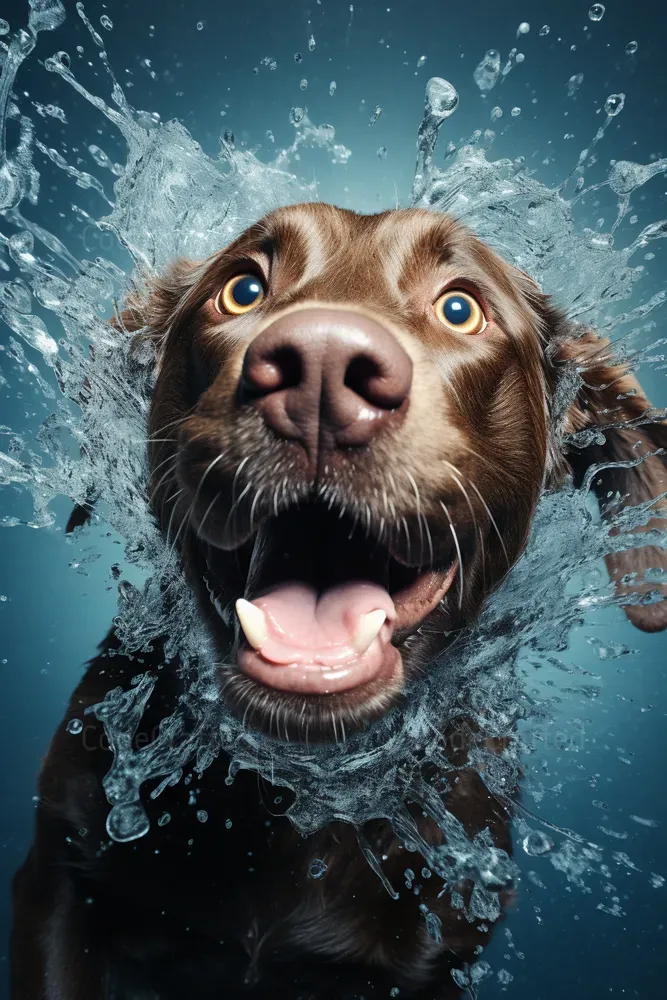 Animals Popping Out Of The Water Midjourney Prompt | PromptBase