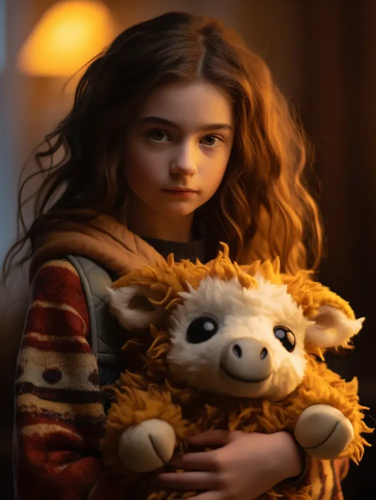 Photorealistic Children With Plushy Toys Midjourney Prompt | PromptBase