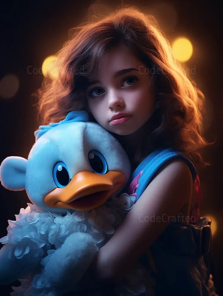 Photorealistic Children With Plushy Toys Midjourney Prompt | PromptBase