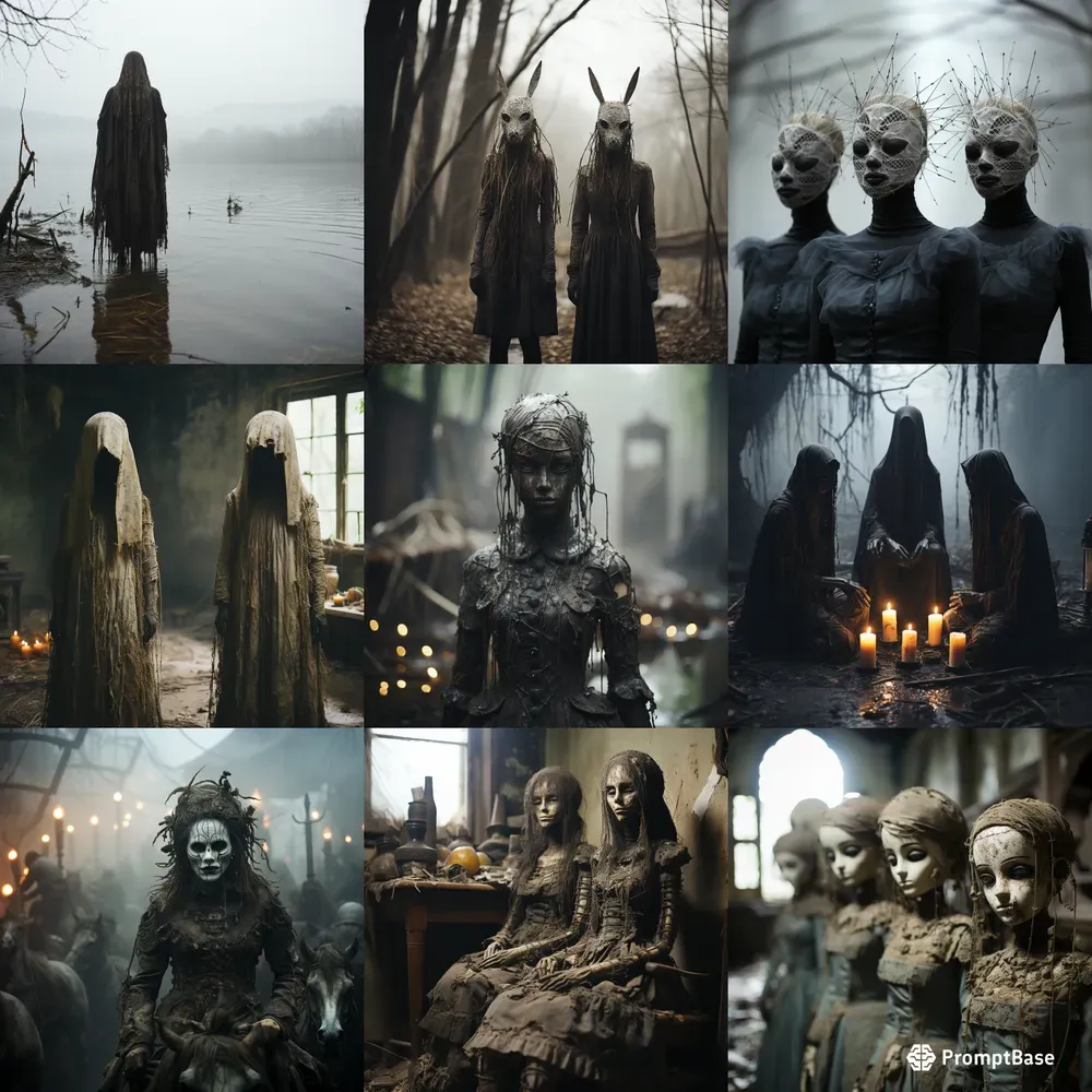 Ethereal Scary Enigmas Midjourney Prompt | PromptBase