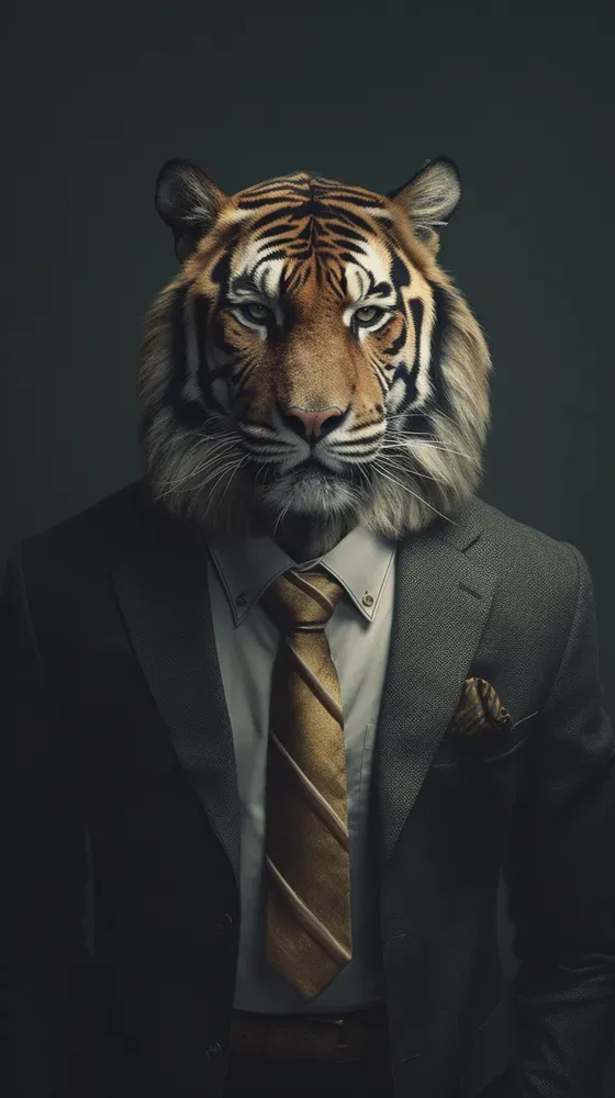 Elegant Animal Suits Midjourney Prompt | PromptBase