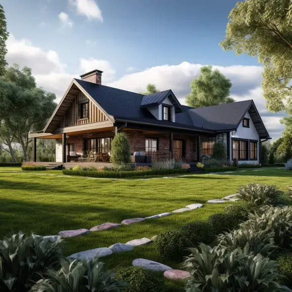 Realistic House Designs Midjourney Prompt | PromptBase