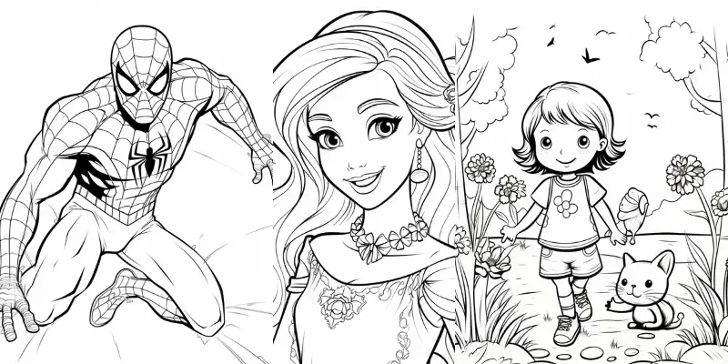 Childrens Colouring Ins Midjourney Prompt | PromptBase