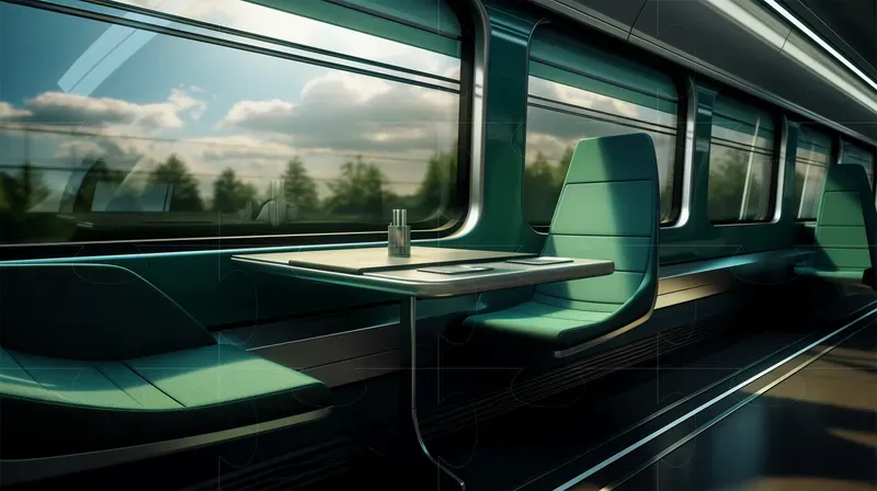 Futuristic Train Interior Designs Midjourney Prompt | PromptBase