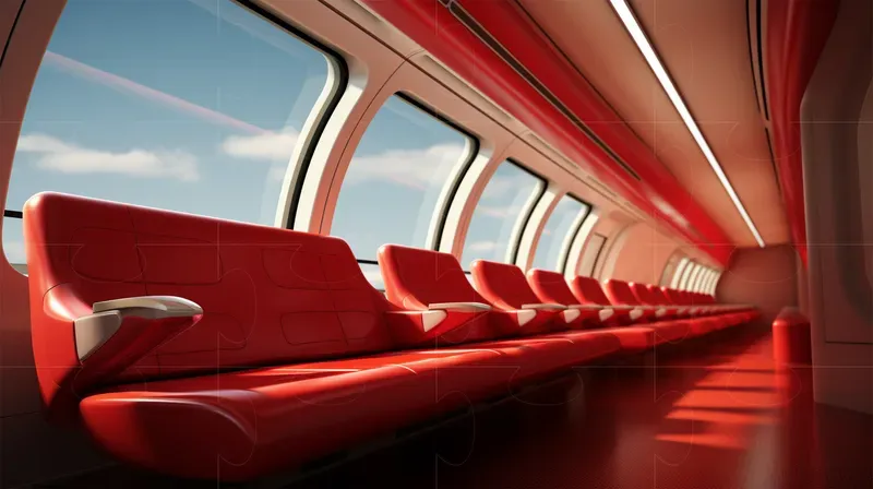 Futuristic Train Interior Designs Midjourney Prompt | PromptBase