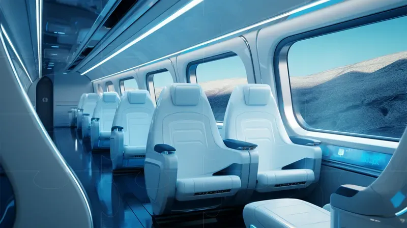 Futuristic Train Interior Designs Midjourney Prompt | PromptBase
