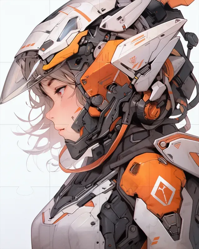 Mecha Anime Girls Midjourney Prompt Promptbase