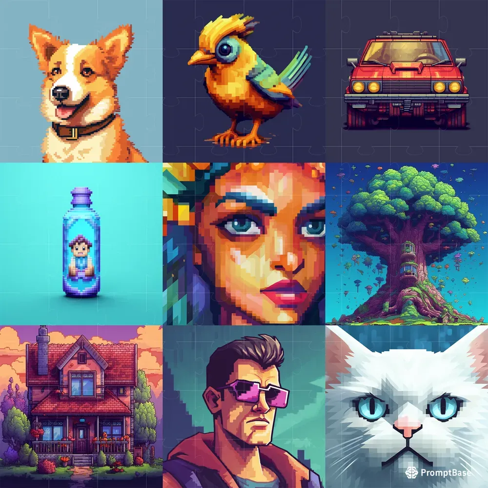 8bit Pixel Art Midjourney Prompt | PromptBase