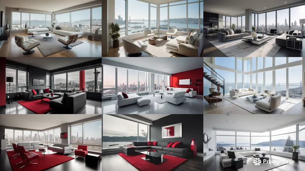 Modern Main Living Room Designs Midjourney Prompt | PromptBase