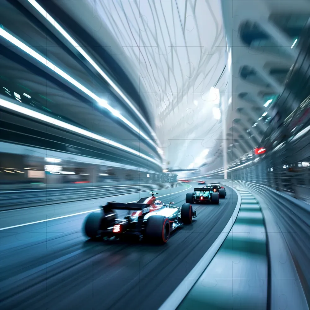 Realistic F1 Action Shots Midjourney Prompt | PromptBase