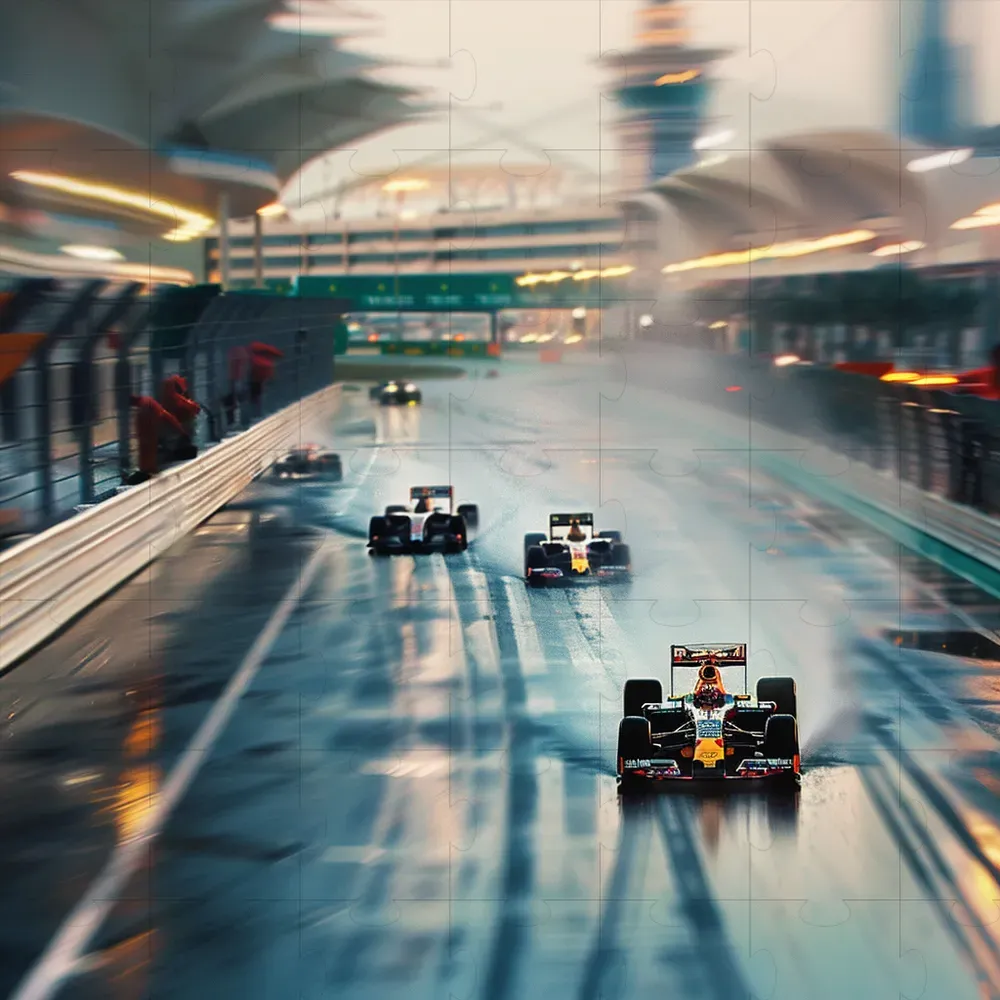 Realistic F1 Action Shots Midjourney Prompt | PromptBase