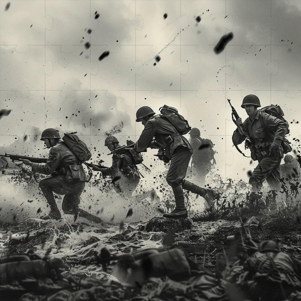 Realistic Action Ww2 Photos Midjourney Prompt | PromptBase