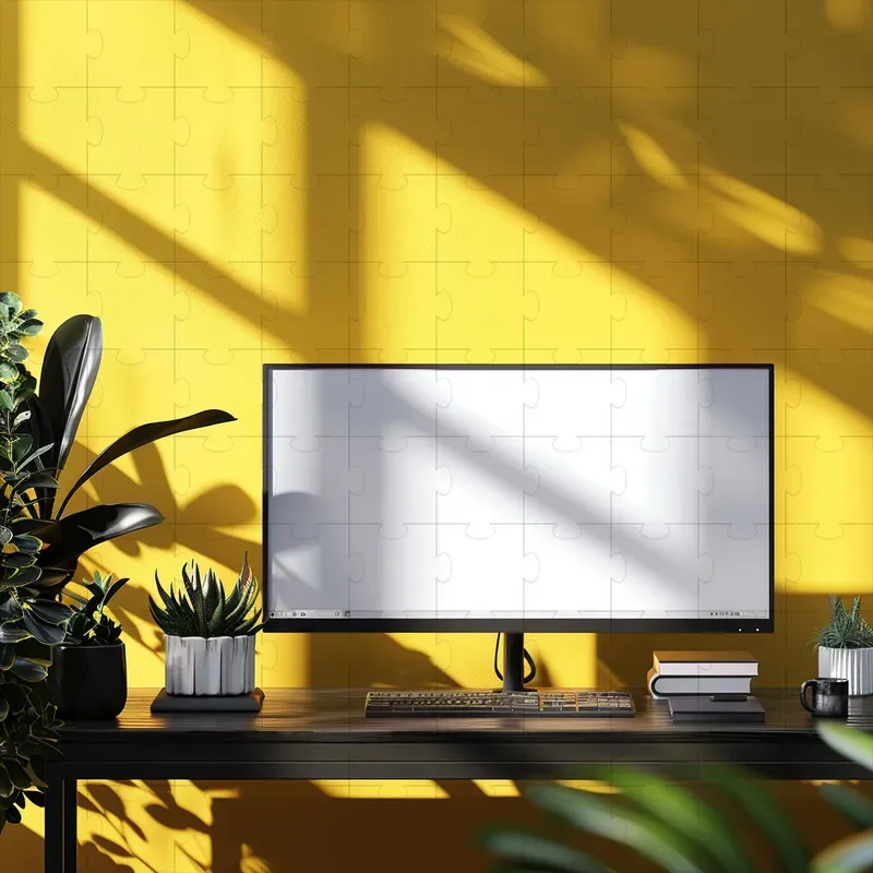 Modern Office Monitor Mockups Midjourney Prompt | PromptBase