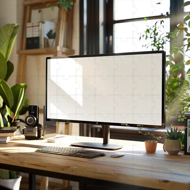 Modern Office Monitor Mockups Midjourney Prompt | PromptBase