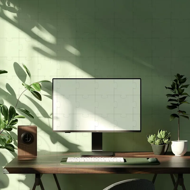 Modern Office Monitor Mockups Midjourney Prompt | PromptBase