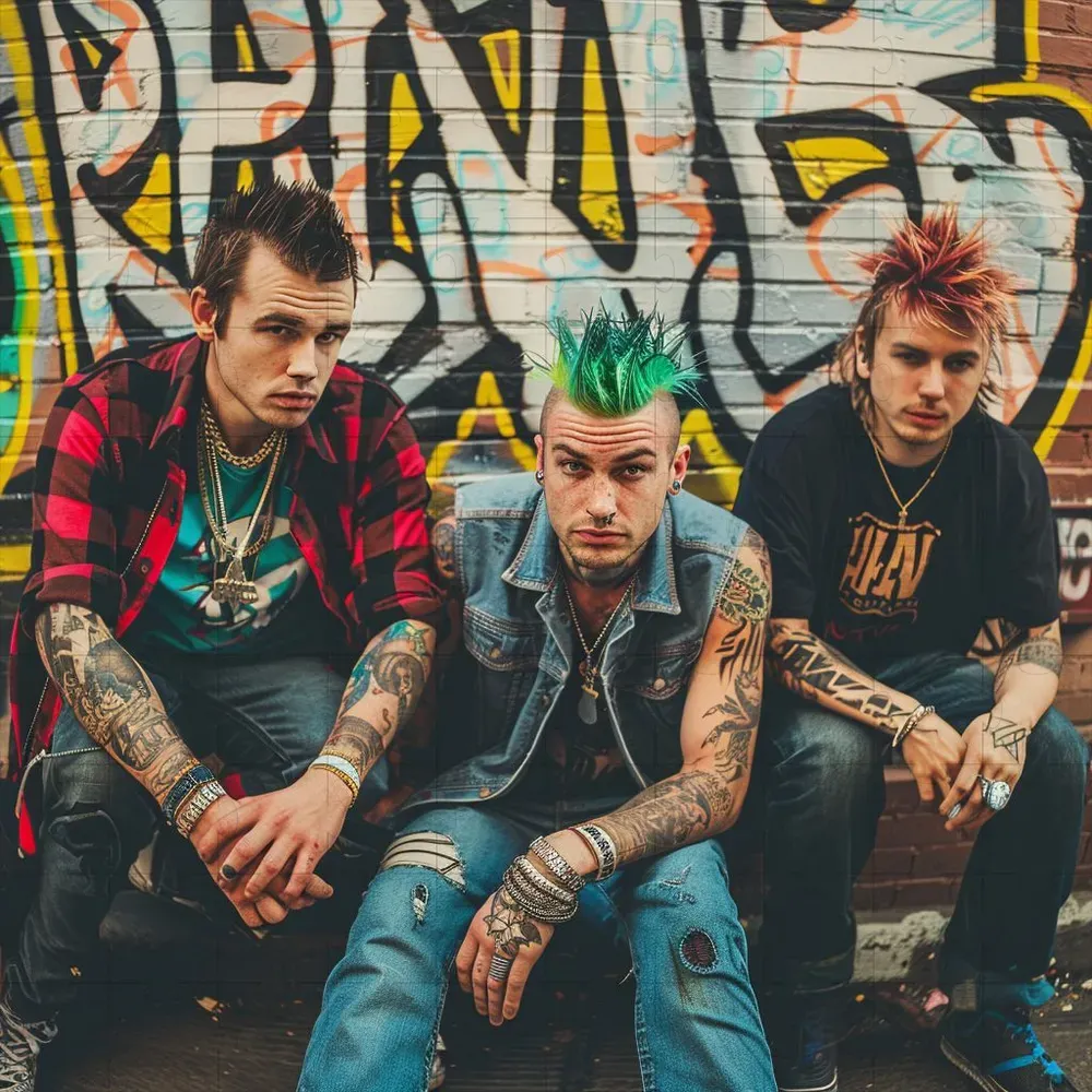 2000s Punk Rock Bands Midjourney Prompt | PromptBase