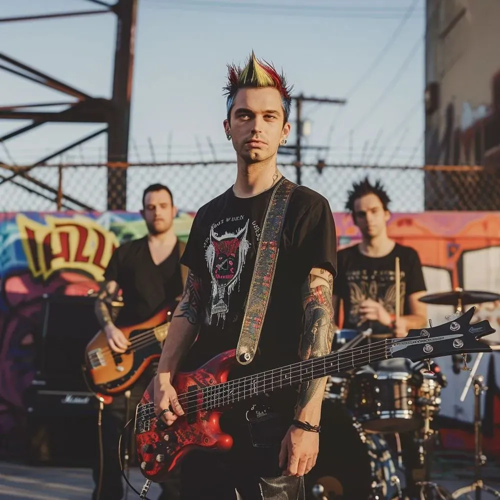 2000s Punk Rock Bands Midjourney Prompt | PromptBase