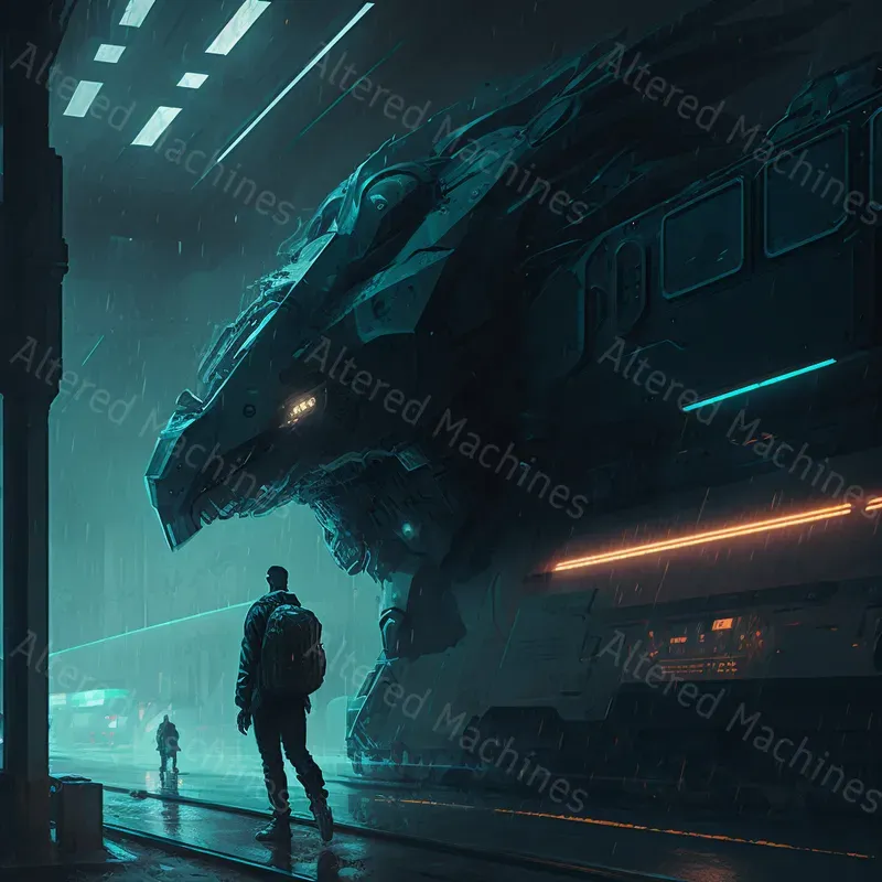 Cyberpunk Neo-noir Illustrations Midjourney Prompt | PromptBase