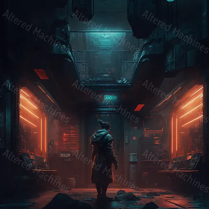 Cyberpunk Neo-noir Illustrations Midjourney Prompt | PromptBase